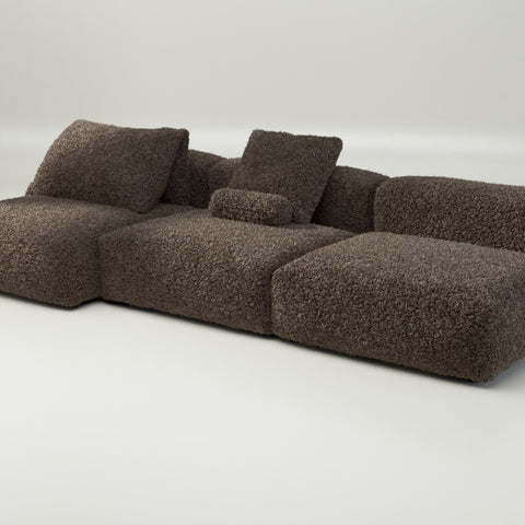 vetsak | Sofa Set 04 - doodle - cacao | Modular Sofa | 5 Seater | Big – vetsak®
