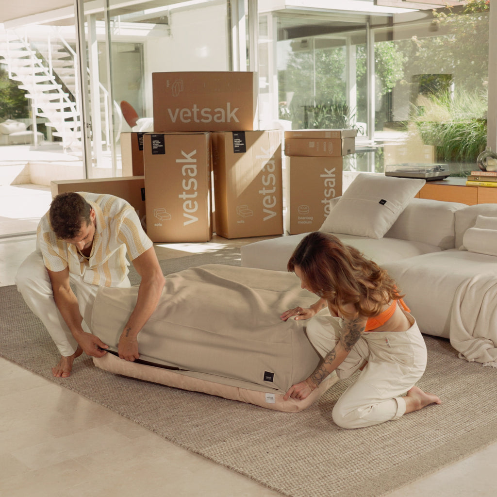 vetsak | Sofa Set 01 XLarge - doodle - creme | Modular Sofa | 3.5 Seat ...