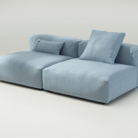 vetsak | Sofa Set 01 Large - herringbone - light blue | Modular Sofa ...