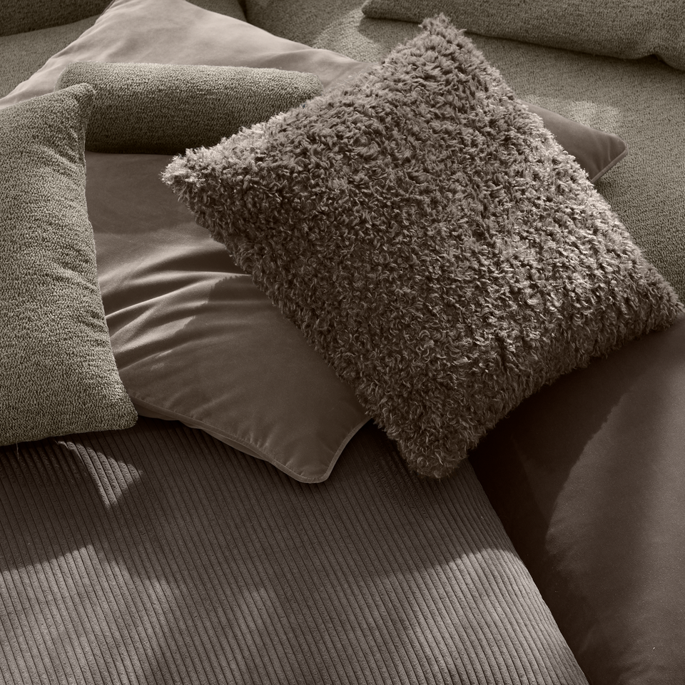 vetsak | Sofa Set 02 Medium - cord velour - khaki | Modular Sofa | 2.5 ...