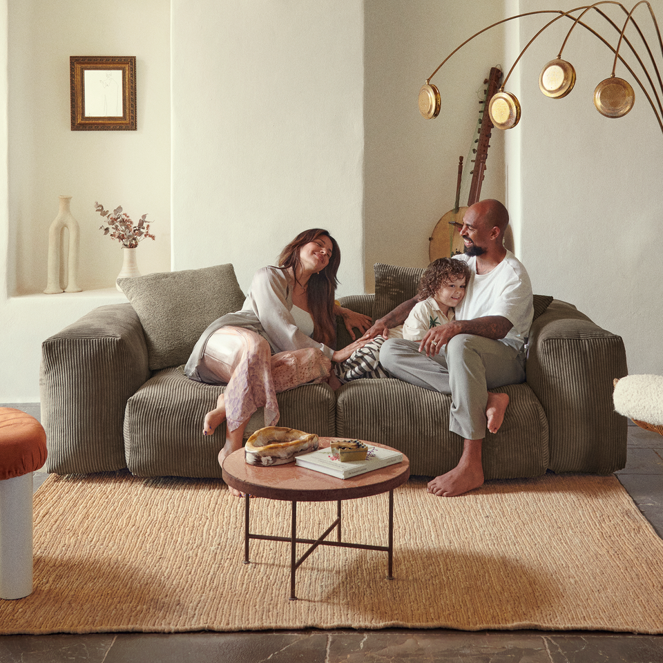 vetsak | Sofa Set 02 Medium - cord velour - khaki | Modular Sofa | 2.5 – vetsak®