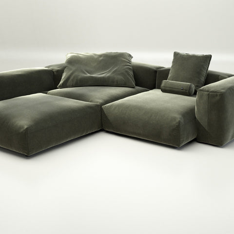 vetsak | Sofa Set 05 - suave - pine | Modular Sofa | 5 Seater | Big So ...