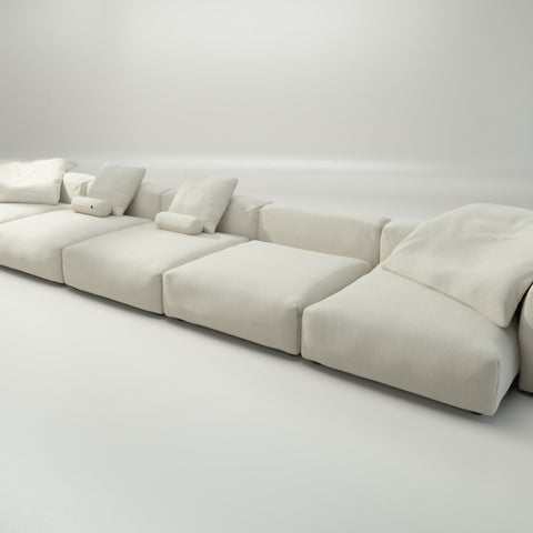 vetsak | Sofa Set 06 - pique - creme | Modular Sofa | 6.5 Seater | Big ...